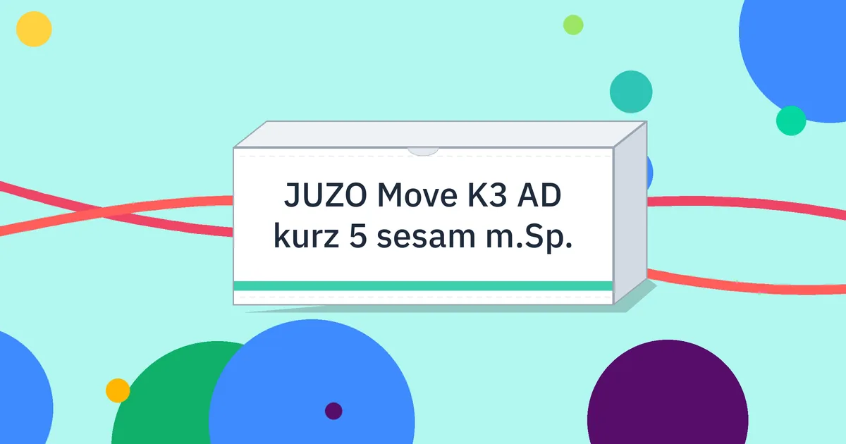 Symbolbild: Packung mit der Aufschrift JUZO Move K3 AD kurz 5 sesam m.Sp. (PZN 18568020) – Verfügbarkeit und Bezug in Apotheken in Frankfurt am Main