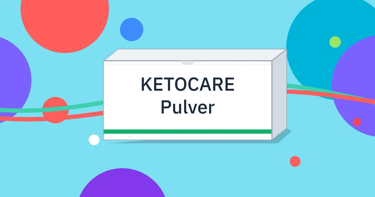 Symbolbild: Packung mit der Aufschrift KETOCARE Pulver (PZN 16791535) – Verfügbarkeit und Bezug in Apotheken in Frankfurt am Main