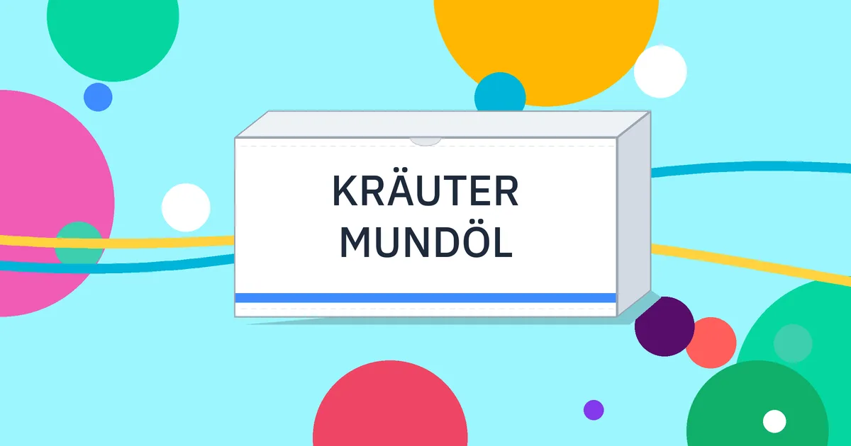 Symbolbild: Packung mit der Aufschrift KRÄUTER MUNDÖL (PZN 14256157) – Verfügbarkeit und Bezug in Apotheken in Frankfurt am Main