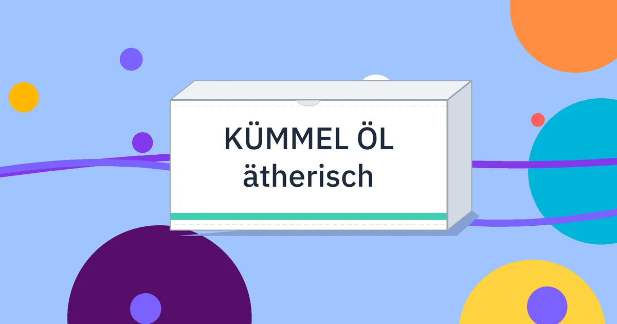 Symbolbild: Packung mit der Aufschrift KÜMMEL ÖL ätherisch (PZN 15294964) – Verfügbarkeit und Bezug in Apotheken in Frankfurt am Main