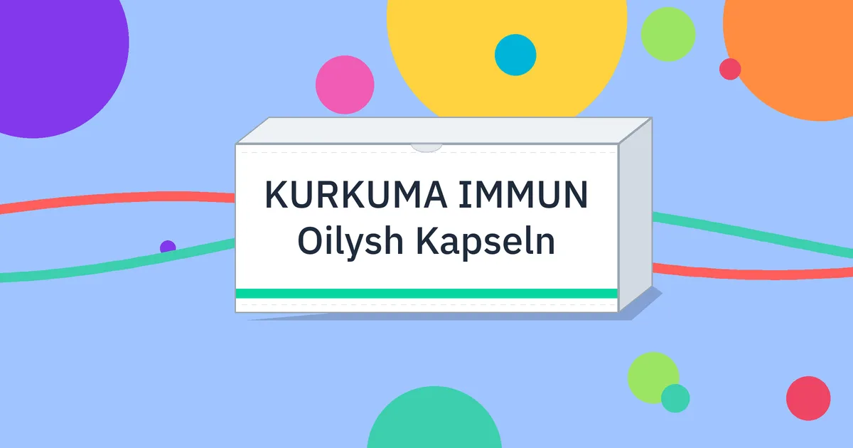 Symbolbild: Packung mit der Aufschrift KURKUMA IMMUN Oilysh Kapseln (PZN 17430348) – Verfügbarkeit und Bezug in Apotheken in Frankfurt am Main