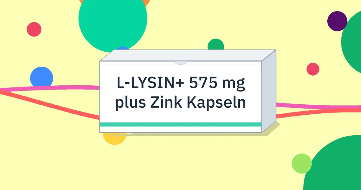 Symbolbild: Packung mit der Aufschrift L-LYSIN+ 575 mg plus Zink Kapseln (PZN 17426447) – Verfügbarkeit und Bezug in Apotheken in Frankfurt am Main