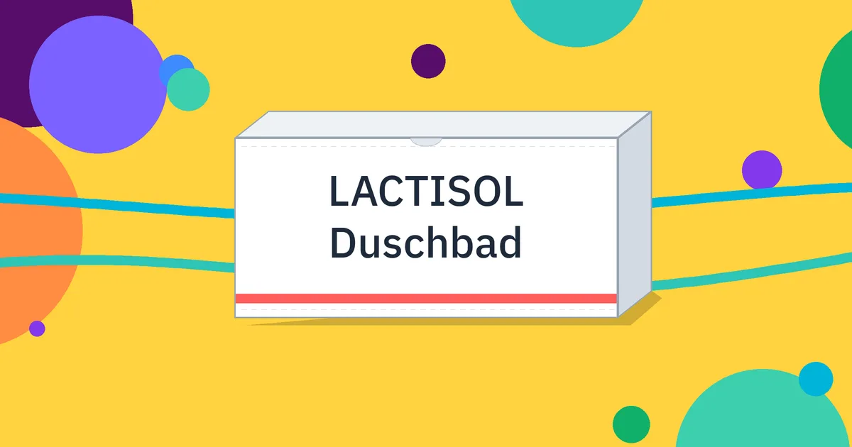 Symbolbild: Packung mit der Aufschrift LACTISOL Duschbad (PZN 01867451) – Verfügbarkeit und Bezug in Apotheken in Frankfurt am Main