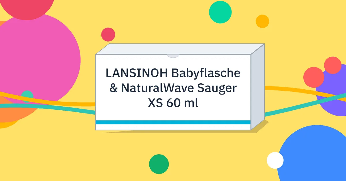 Symbolbild: Packung mit der Aufschrift LANSINOH Babyflasche & NaturalWave Sauger XS 60 ml (PZN 20310441) – Verfügbarkeit und Bezug in Apotheken in Frankfurt am Main