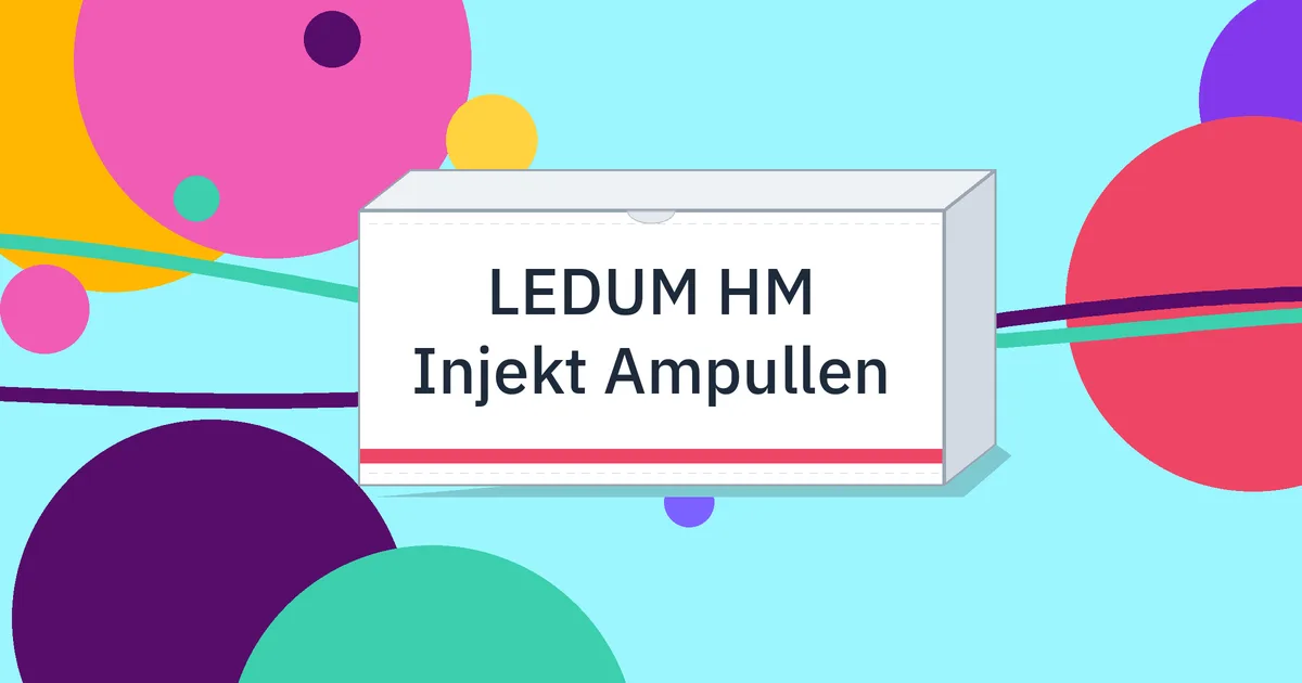 Symbolbild: Packung mit der Aufschrift LEDUM HM Injekt Ampullen (PZN 01033349) – Verfügbarkeit und Bezug in Apotheken in Frankfurt am Main
