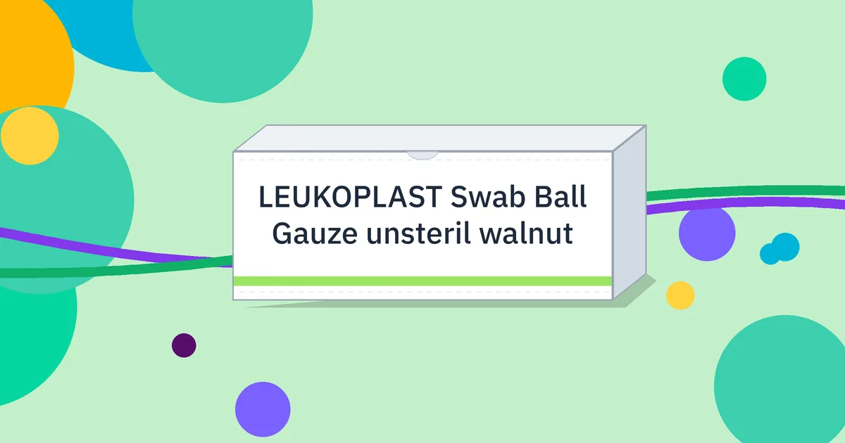 Symbolbild: Packung mit der Aufschrift LEUKOPLAST Swab Ball Gauze unsteril walnut (PZN 20741230) – Verfügbarkeit und Bezug in Apotheken in Frankfurt am Main