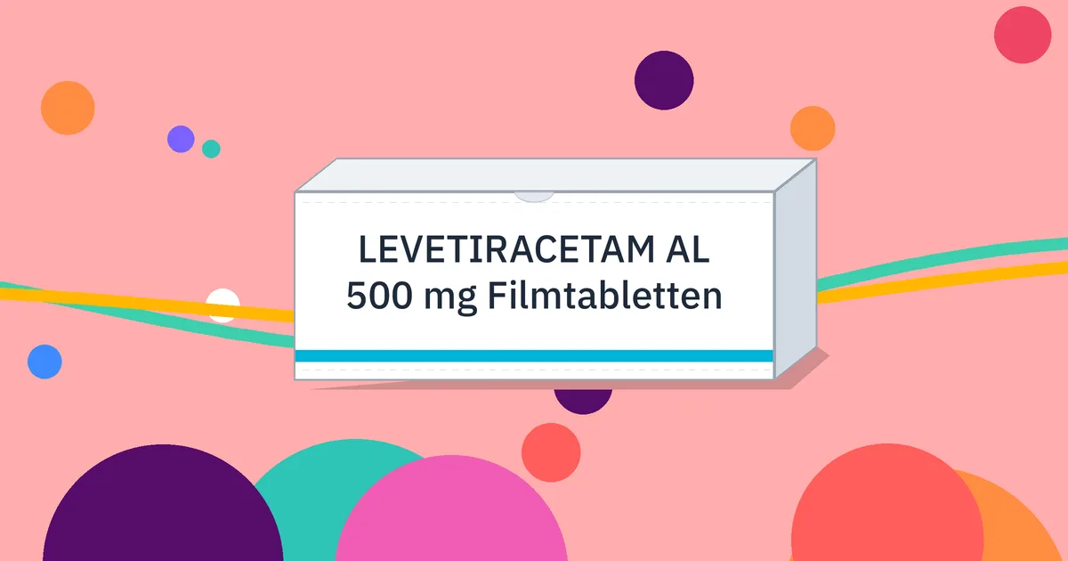 Symbolbild: Packung mit der Aufschrift LEVETIRACETAM AL 500 mg Filmtabletten (PZN 09228851) – Verfügbarkeit und Bezug in Apotheken in Frankfurt am Main