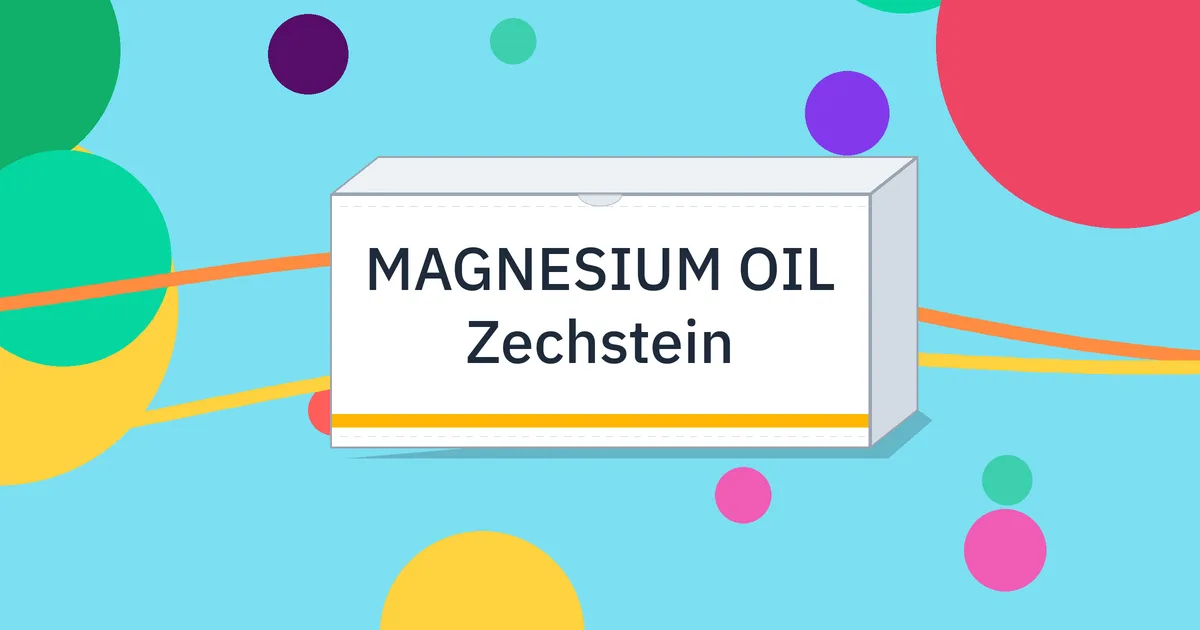 Symbolbild: Packung mit der Aufschrift MAGNESIUM OIL Zechstein (PZN 08761135) – Verfügbarkeit und Bezug in Apotheken in Frankfurt am Main