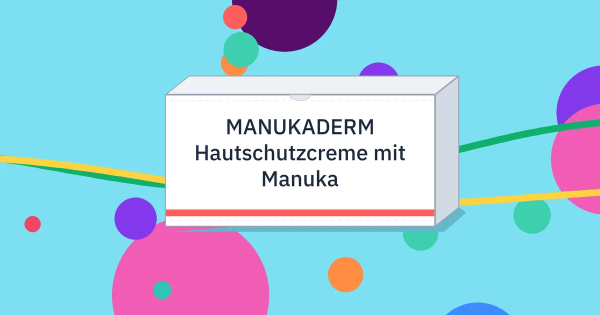 Symbolbild: Packung mit der Aufschrift MANUKADERM Hautschutzcreme mit Manuka (PZN 20306273) – Verfügbarkeit und Bezug in Apotheken in Frankfurt am Main