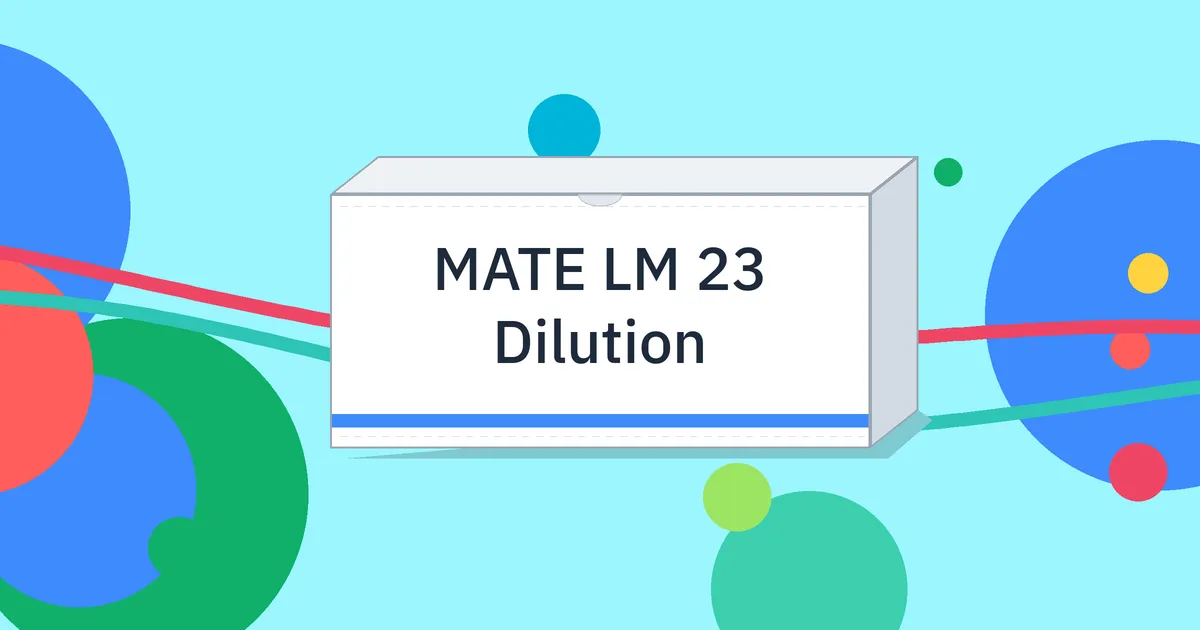 Symbolbild: Packung mit der Aufschrift MATE LM 23 Dilution (PZN 12947101) – Verfügbarkeit und Bezug in Apotheken in Frankfurt am Main