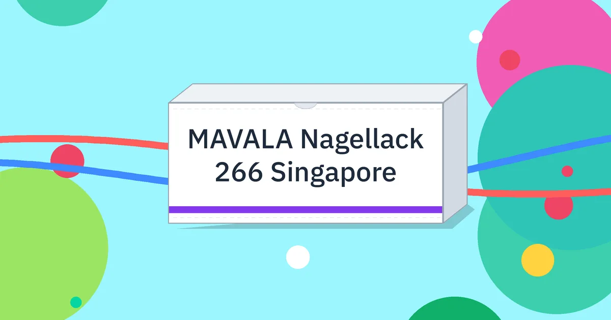 Symbolbild: Packung mit der Aufschrift MAVALA Nagellack 266 Singapore (PZN 12457555) – Verfügbarkeit und Bezug in Apotheken in Frankfurt am Main