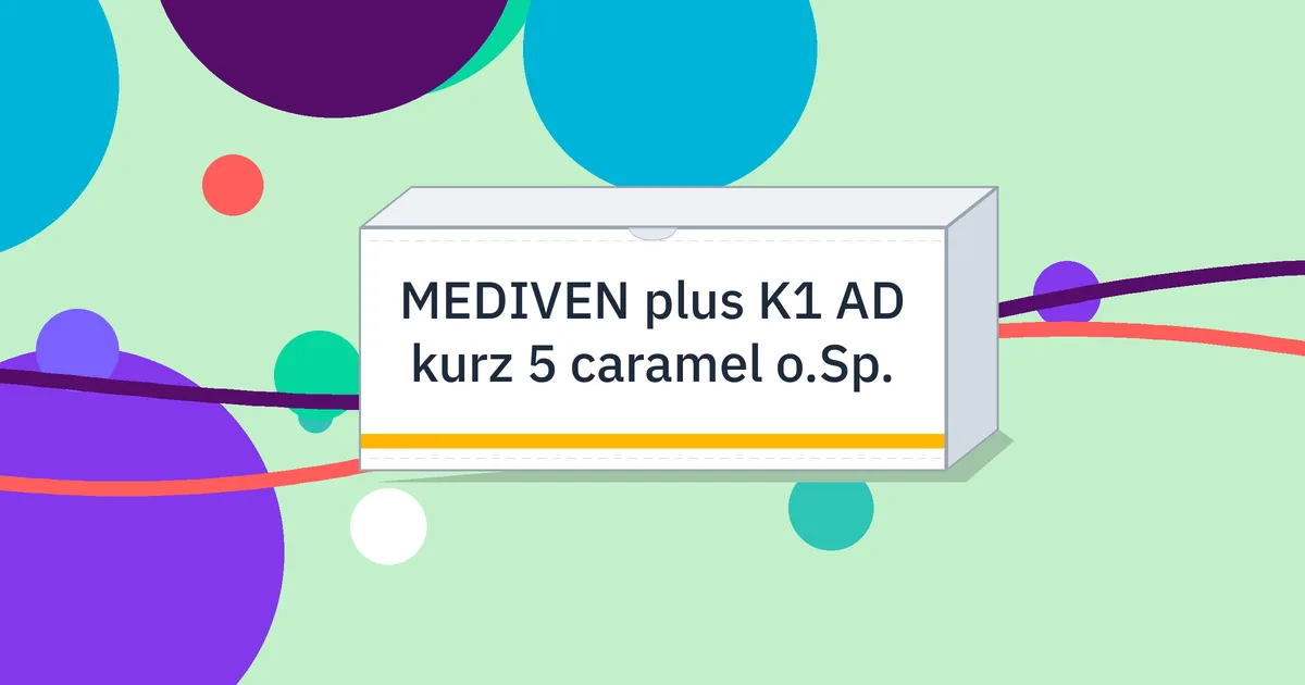 Symbolbild: Packung mit der Aufschrift MEDIVEN plus K1 AD kurz 5 caramel o.Sp. (PZN 14181471) – Verfügbarkeit und Bezug in Apotheken in Frankfurt am Main