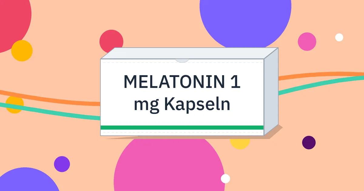 Symbolbild: Packung mit der Aufschrift MELATONIN 1 mg Kapseln (PZN 18203583) – Verfügbarkeit und Bezug in Apotheken in Frankfurt am Main