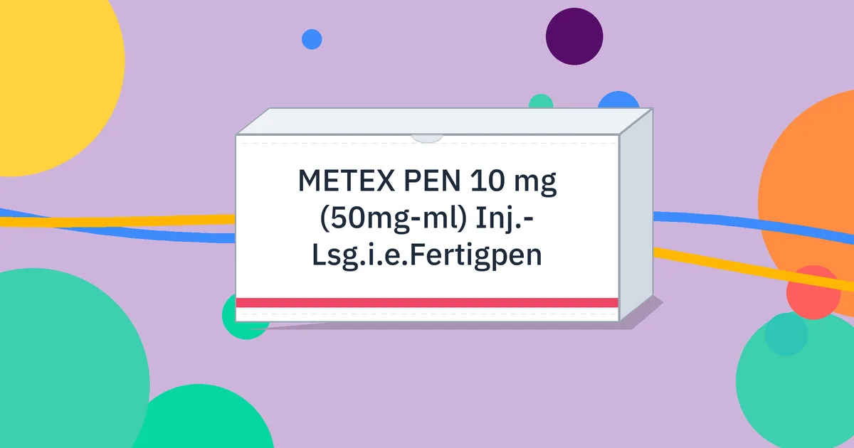 Symbolbild: Packung mit der Aufschrift METEX PEN 10 mg (50mg-ml) Inj.-Lsg.i.e.Fertigpen (PZN 09668107) – Verfügbarkeit und Bezug in Apotheken in Frankfurt am Main