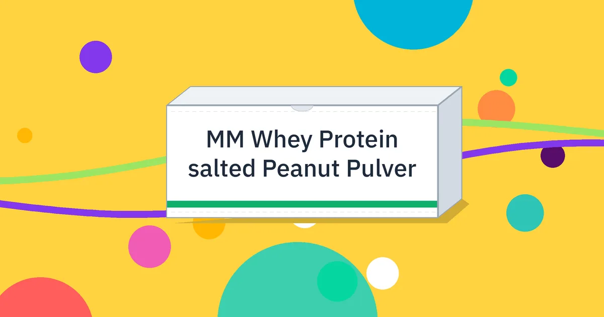 Symbolbild: Packung mit der Aufschrift MM Whey Protein salted Peanut Pulver (PZN 16761215) – Verfügbarkeit und Bezug in Apotheken in Frankfurt am Main