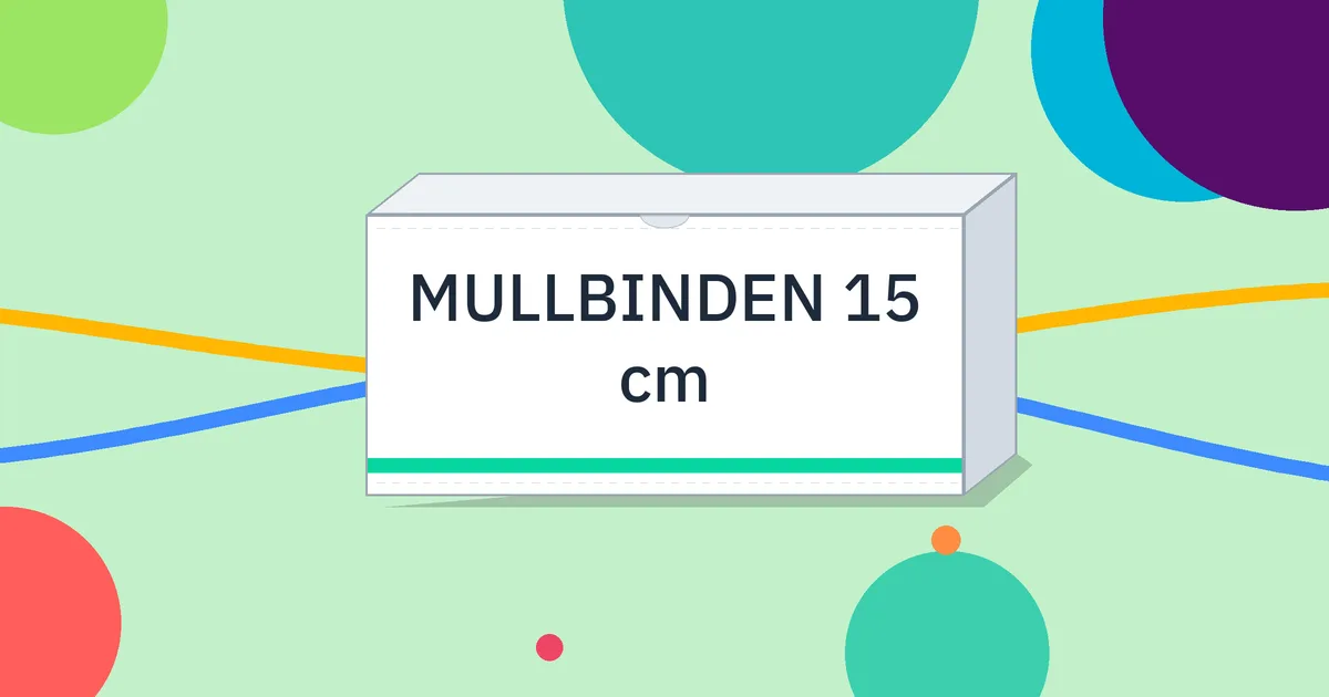 Symbolbild: Packung mit der Aufschrift MULLBINDEN 15 cm (PZN 01960216) – Verfügbarkeit und Bezug in Apotheken in Frankfurt am Main