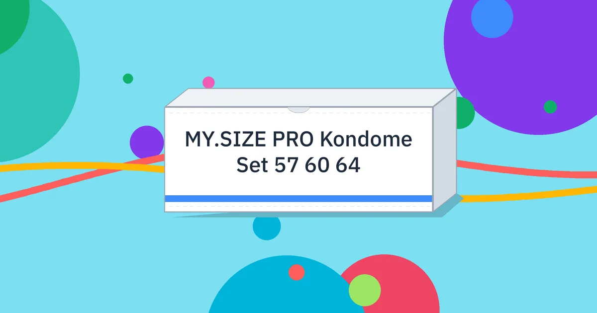 Symbolbild: Packung mit der Aufschrift MY.SIZE PRO Kondome Set 57 60 64 (PZN 17492467) – Verfügbarkeit und Bezug in Apotheken in Frankfurt am Main