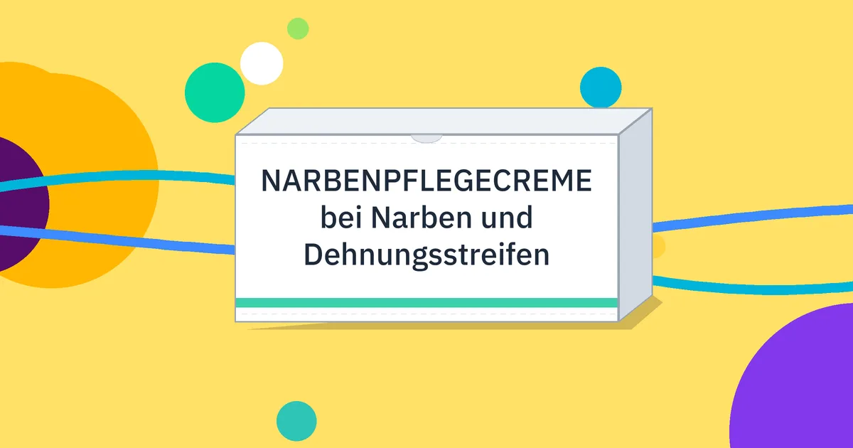 Symbolbild: Packung mit der Aufschrift NARBENPFLEGECREME bei Narben und Dehnungsstreifen (PZN 19523025) – Verfügbarkeit und Bezug in Apotheken in Frankfurt am Main