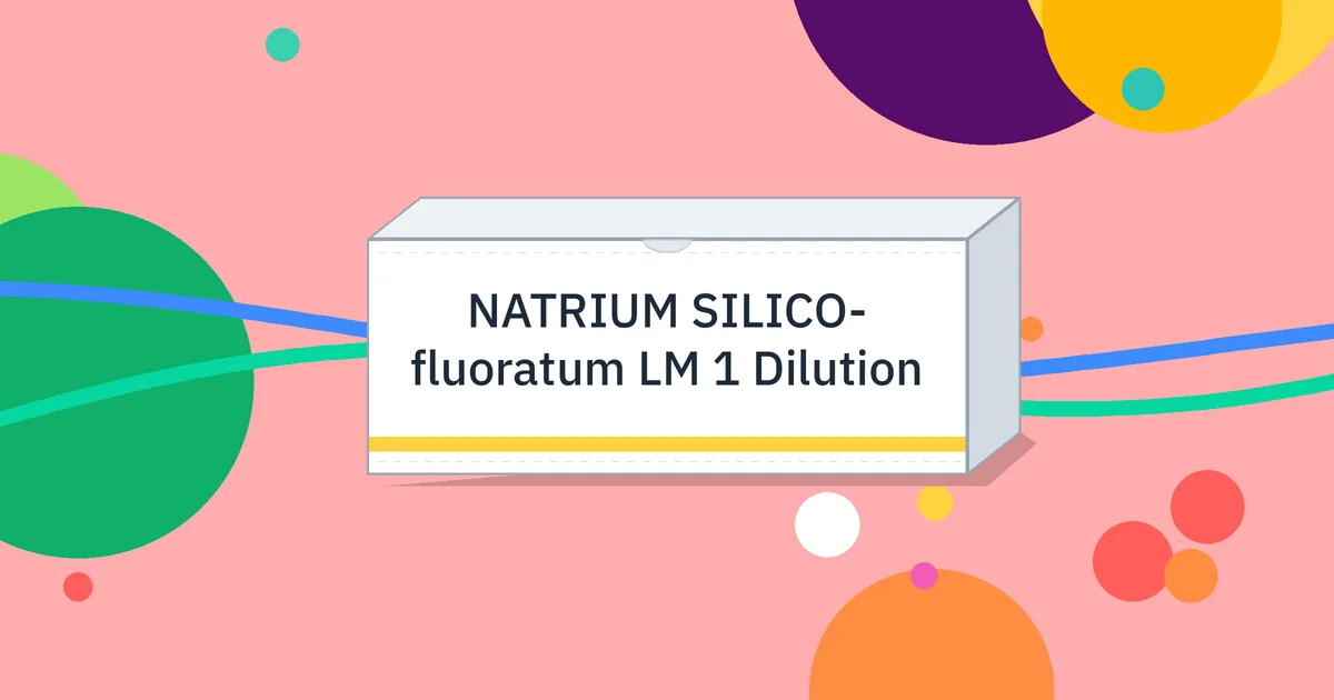 Symbolbild: Packung mit der Aufschrift NATRIUM SILICO-fluoratum LM 1 Dilution (PZN 13617104) – Verfügbarkeit und Bezug in Apotheken in Frankfurt am Main