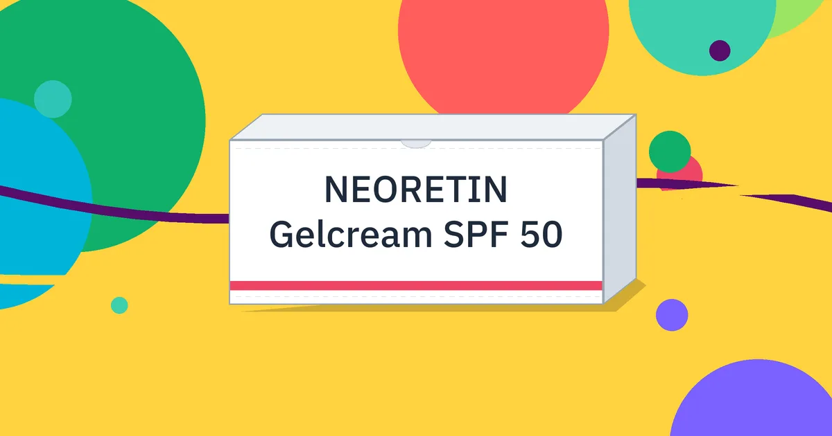 Symbolbild: Packung mit der Aufschrift NEORETIN Gelcream SPF 50 (PZN 11091626) – Verfügbarkeit und Bezug in Apotheken in Frankfurt am Main