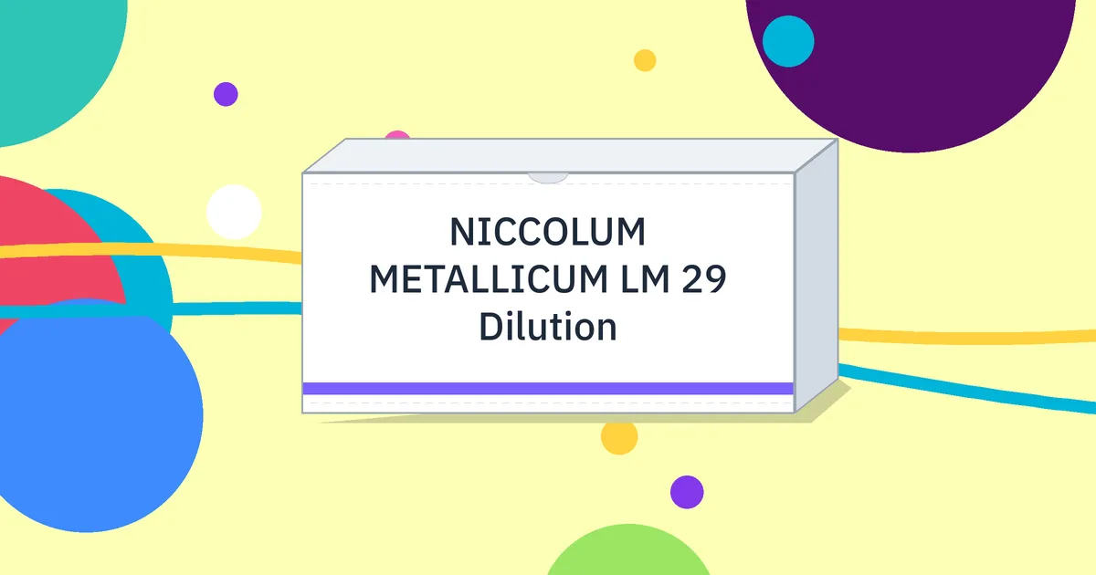 Symbolbild: Packung mit der Aufschrift NICCOLUM METALLICUM LM 29 Dilution (PZN 12968379) – Verfügbarkeit und Bezug in Apotheken in Frankfurt am Main