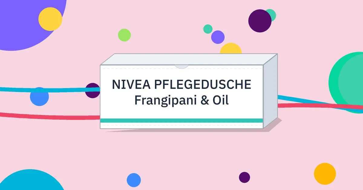 Symbolbild: Packung mit der Aufschrift NIVEA PFLEGEDUSCHE Frangipani & Oil (PZN 17624271) – Verfügbarkeit und Bezug in Apotheken in Frankfurt am Main