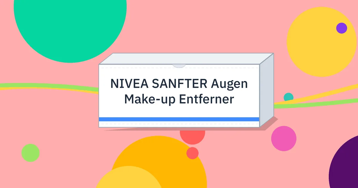 Symbolbild: Packung mit der Aufschrift NIVEA SANFTER Augen Make-up Entferner (PZN 17624561) – Verfügbarkeit und Bezug in Apotheken in Frankfurt am Main