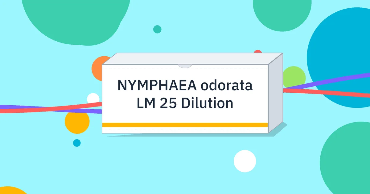 Symbolbild: Packung mit der Aufschrift NYMPHAEA odorata LM 25 Dilution (PZN 13621577) – Verfügbarkeit und Bezug in Apotheken in Frankfurt am Main