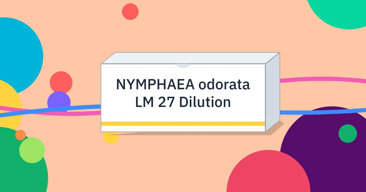 Symbolbild: Packung mit der Aufschrift NYMPHAEA odorata LM 27 Dilution (PZN 13621608) – Verfügbarkeit und Bezug in Apotheken in Frankfurt am Main