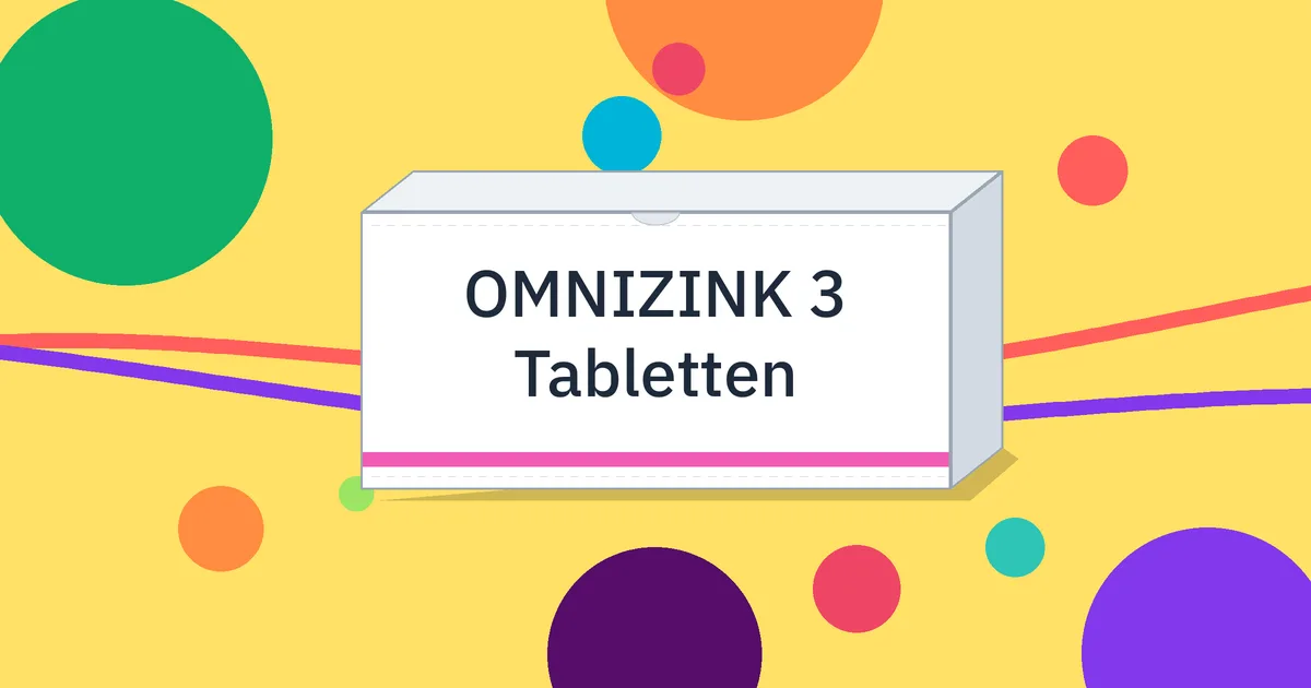 Symbolbild: Packung mit der Aufschrift OMNIZINK 3 Tabletten (PZN 13590977) – Verfügbarkeit und Bezug in Apotheken in Frankfurt am Main