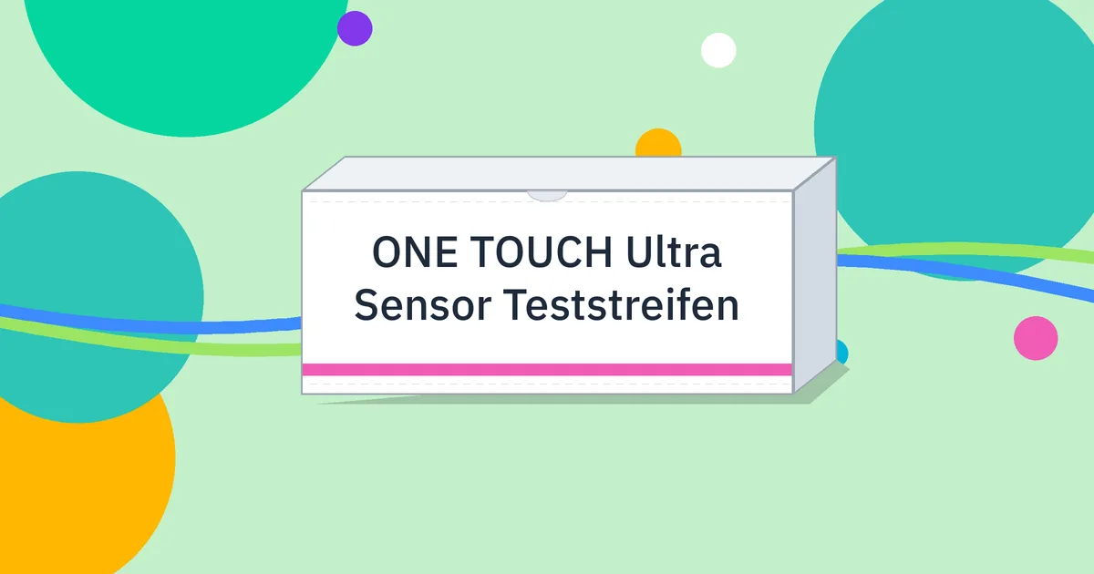 Symbolbild: Packung mit der Aufschrift ONE TOUCH Ultra Sensor Teststreifen (PZN 13651153) – Verfügbarkeit und Bezug in Apotheken in Frankfurt am Main