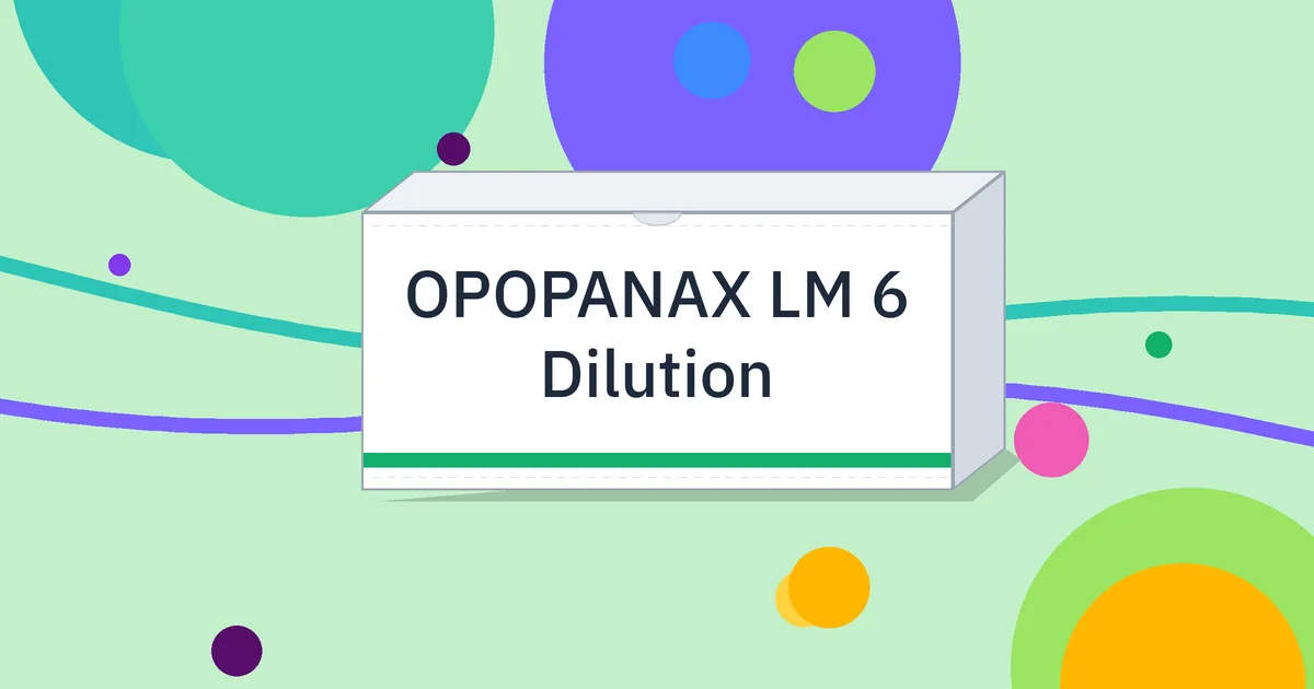 Symbolbild: Packung mit der Aufschrift OPOPANAX LM 6 Dilution (PZN 13627019) – Verfügbarkeit und Bezug in Apotheken in Frankfurt am Main