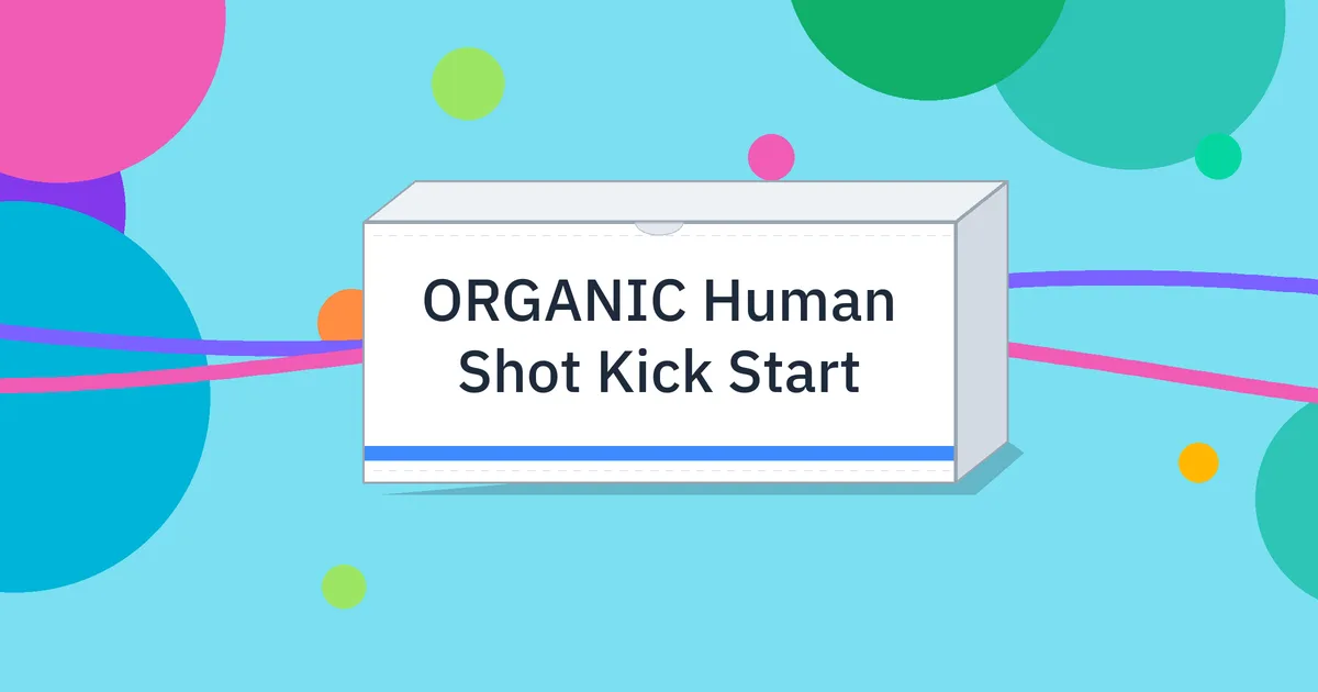 Symbolbild: Packung mit der Aufschrift ORGANIC Human Shot Kick Start (PZN 20136003) – Verfügbarkeit und Bezug in Apotheken in Frankfurt am Main