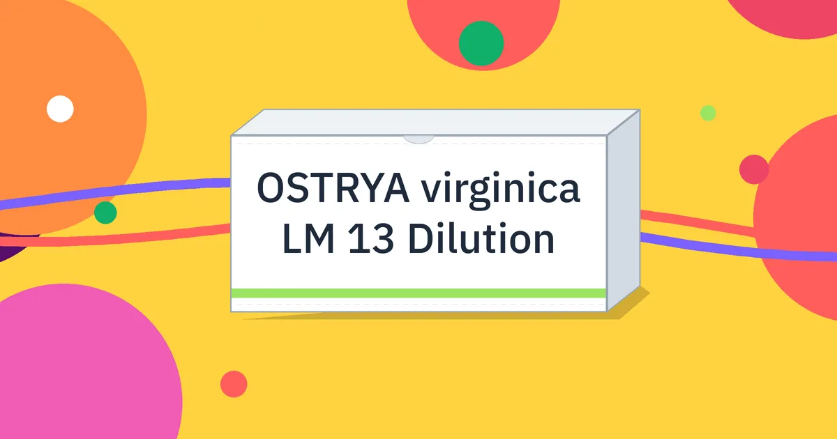 Symbolbild: Packung mit der Aufschrift OSTRYA virginica LM 13 Dilution (PZN 13628496) – Verfügbarkeit und Bezug in Apotheken in Frankfurt am Main