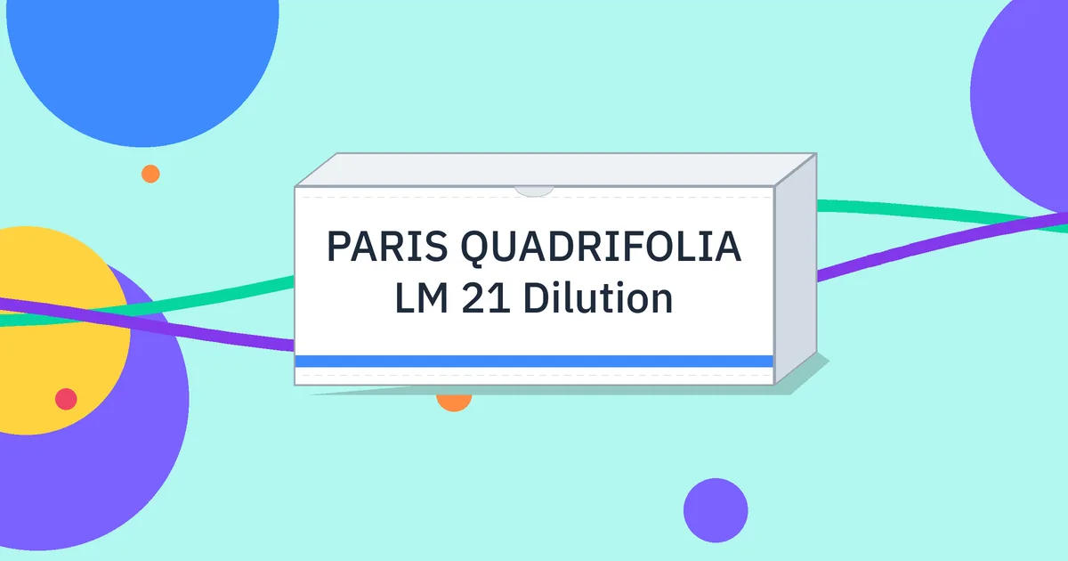 Symbolbild: Packung mit der Aufschrift PARIS QUADRIFOLIA LM 21 Dilution (PZN 13631966) – Verfügbarkeit und Bezug in Apotheken in Frankfurt am Main