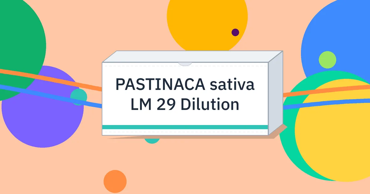 Symbolbild: Packung mit der Aufschrift PASTINACA sativa LM 29 Dilution (PZN 13632523) – Verfügbarkeit und Bezug in Apotheken in Frankfurt am Main