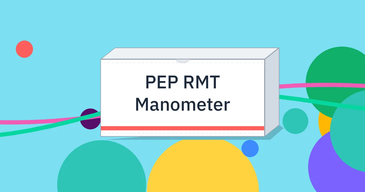 Symbolbild: Packung mit der Aufschrift PEP RMT Manometer (PZN 05538187) – Verfügbarkeit und Bezug in Apotheken in Frankfurt am Main