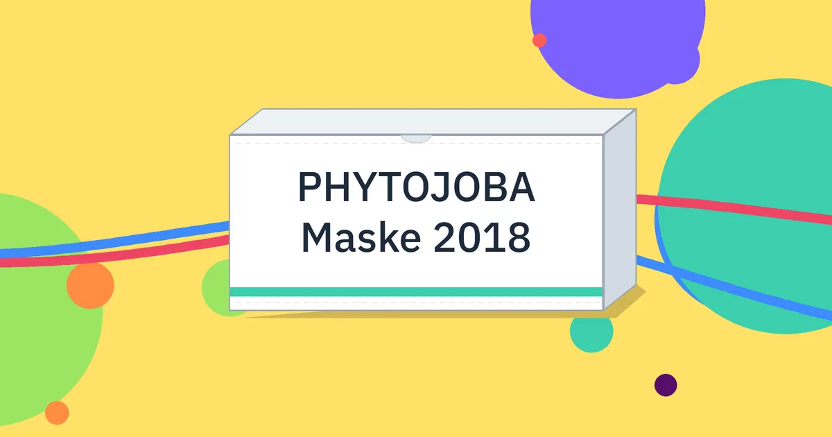 Symbolbild: Packung mit der Aufschrift PHYTOJOBA Maske 2018 (PZN 14553406) – Verfügbarkeit und Bezug in Apotheken in Frankfurt am Main