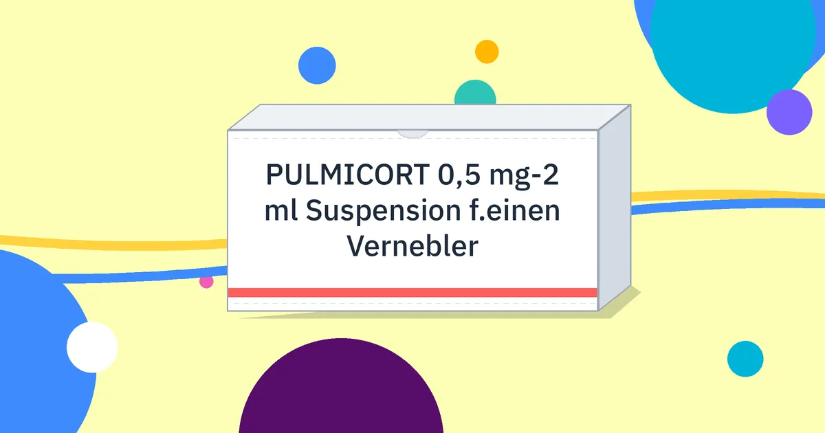 Symbolbild: Packung mit der Aufschrift PULMICORT 0,5 mg-2 ml Suspension f.einen Vernebler (PZN 00686954) – Verfügbarkeit und Bezug in Apotheken in Frankfurt am Main