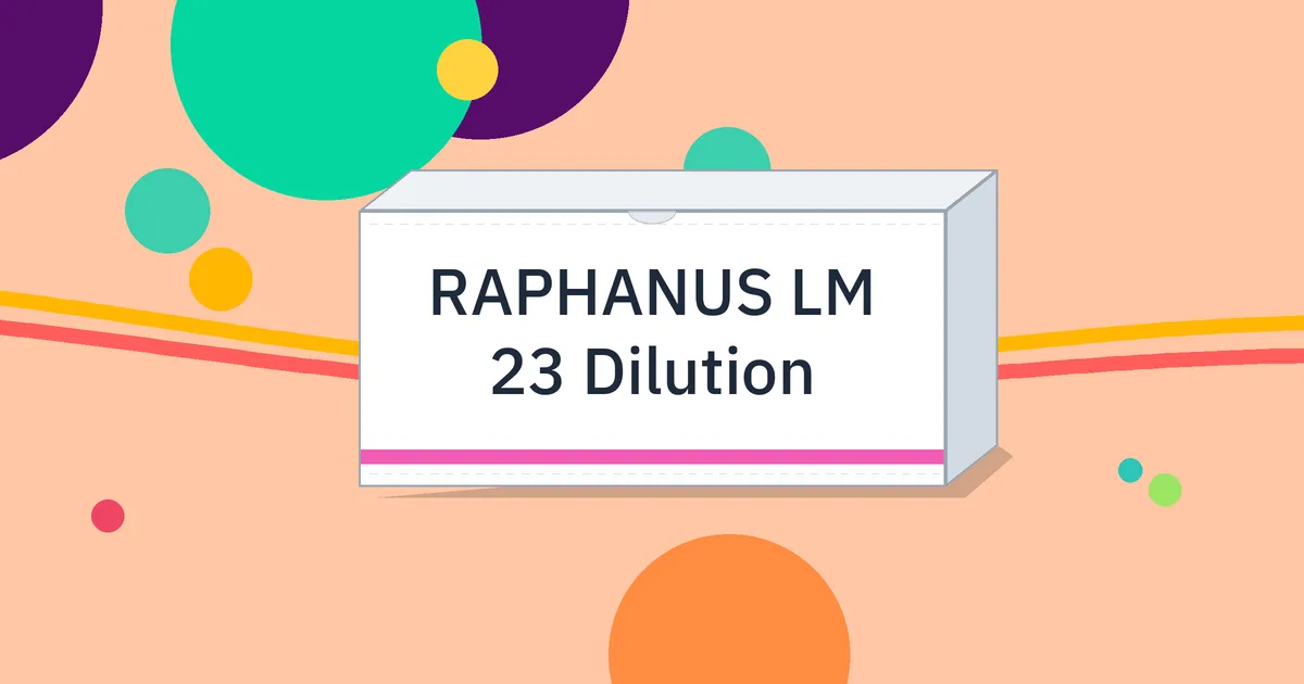 Symbolbild: Packung mit der Aufschrift RAPHANUS LM 23 Dilution (PZN 13677201) – Verfügbarkeit und Bezug in Apotheken in Frankfurt am Main