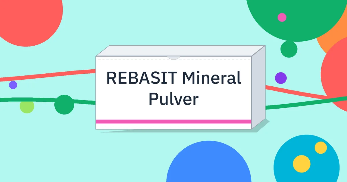 Symbolbild: Packung mit der Aufschrift REBASIT Mineral Pulver (PZN 01032858) – Verfügbarkeit und Bezug in Apotheken in Frankfurt am Main