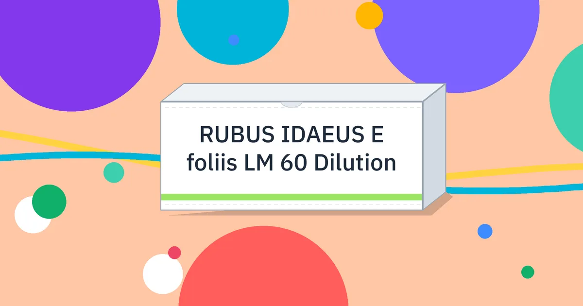 Symbolbild: Packung mit der Aufschrift RUBUS IDAEUS E foliis LM 60 Dilution (PZN 13682136) – Verfügbarkeit und Bezug in Apotheken in Frankfurt am Main
