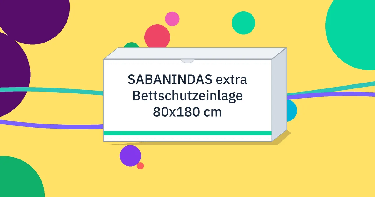 Symbolbild: Packung mit der Aufschrift SABANINDAS extra Bettschutzeinlage 80x180 cm (PZN 11132934) – Verfügbarkeit und Bezug in Apotheken in Frankfurt am Main