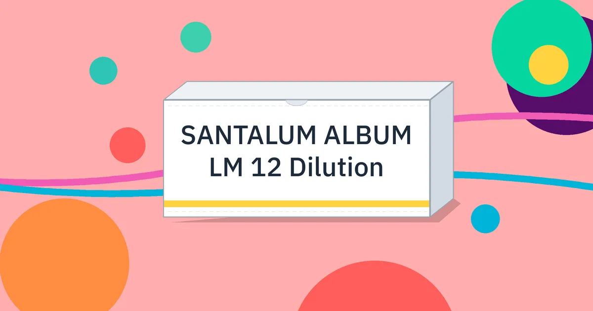 Symbolbild: Packung mit der Aufschrift SANTALUM ALBUM LM 12 Dilution (PZN 13684388) – Verfügbarkeit und Bezug in Apotheken in Frankfurt am Main