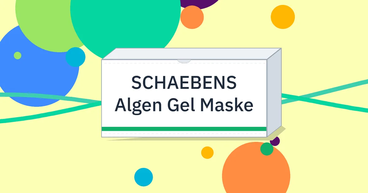 Symbolbild: Packung mit der Aufschrift SCHAEBENS Algen Gel Maske (PZN 18750428) – Verfügbarkeit und Bezug in Apotheken in Frankfurt am Main