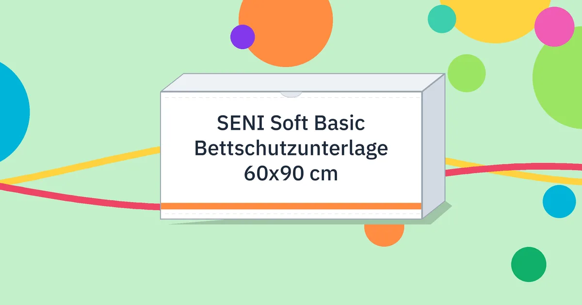 Symbolbild: Packung mit der Aufschrift SENI Soft Basic Bettschutzunterlage 60x90 cm (PZN 20023960) – Verfügbarkeit und Bezug in Apotheken in Frankfurt am Main