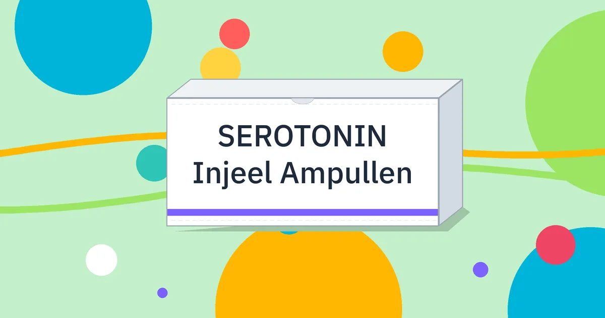 Symbolbild: Packung mit der Aufschrift SEROTONIN Injeel Ampullen (PZN 01814466) – Verfügbarkeit und Bezug in Apotheken in Frankfurt am Main