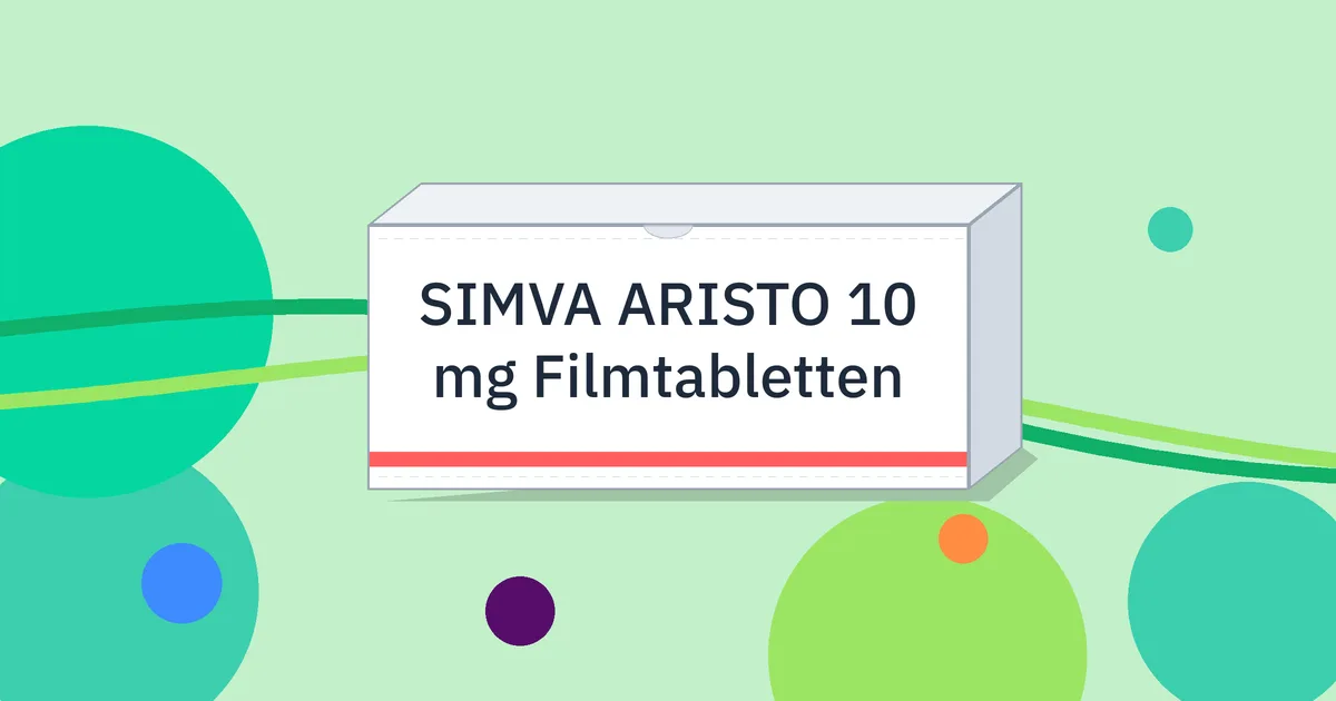 Symbolbild: Packung mit der Aufschrift SIMVA ARISTO 10 mg Filmtabletten (PZN 09900685) – Verfügbarkeit und Bezug in Apotheken in Frankfurt am Main