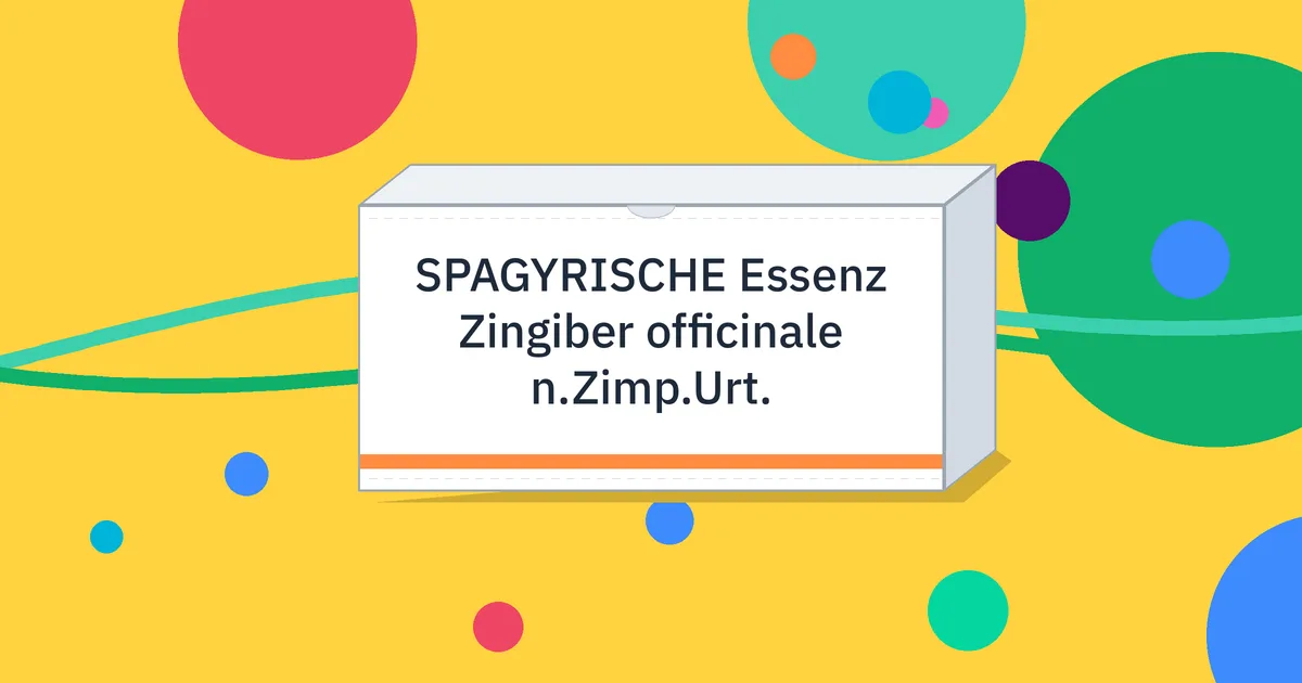 Symbolbild: Packung mit der Aufschrift SPAGYRISCHE Essenz Zingiber officinale n.Zimp.Urt. (PZN 13421996) – Verfügbarkeit und Bezug in Apotheken in Frankfurt am Main