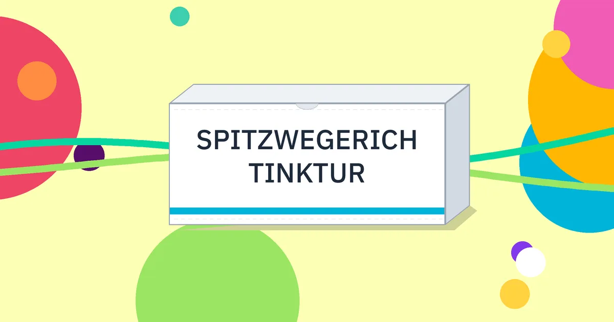 Symbolbild: Packung mit der Aufschrift SPITZWEGERICH TINKTUR (PZN 17187971) – Verfügbarkeit und Bezug in Apotheken in Frankfurt am Main